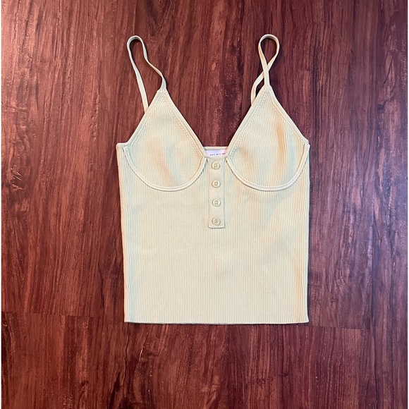 Zara | Tops | Zara Lime Spaghetti Strap Tee Size S | Poshmark